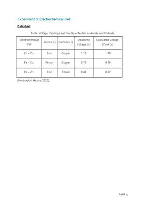 Chemistry Lab Report Guidelines - 1 FULL REPORT GUIDE General Chemistry ...