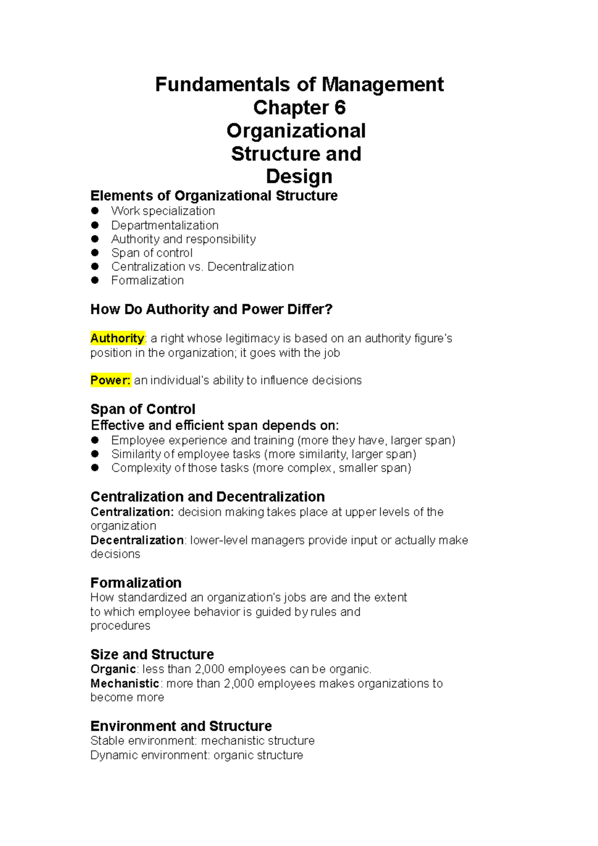 Fundamentals of Management ch.6 - Fundamentals of Management Chapter 6 ...