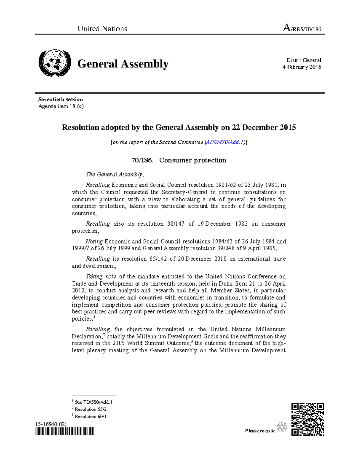 United Nations’ General Assembly Resolution 70 186 240823 102239 ...
