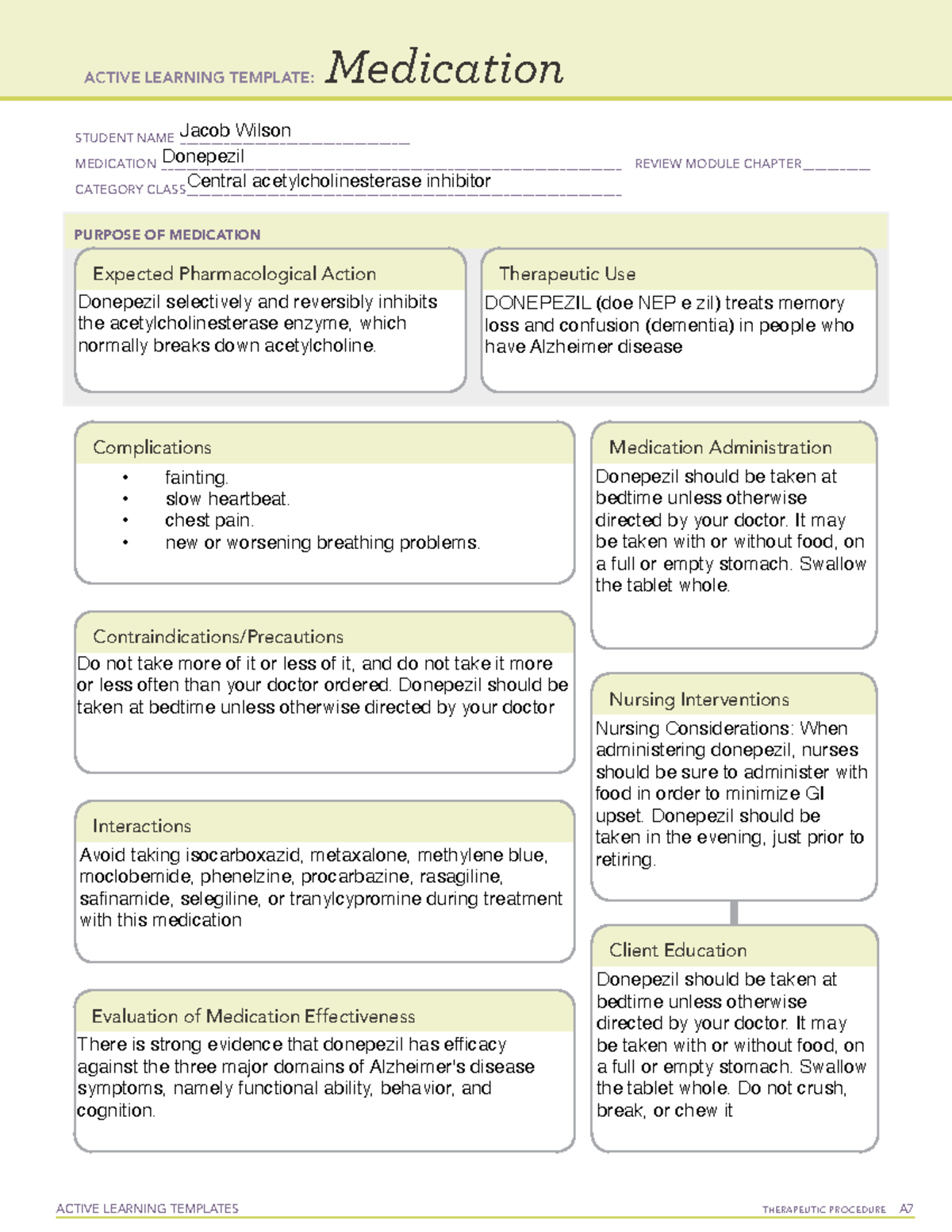 Active Learning Template medication-3 - ACTIVE LEARNING TEMPLATES ...