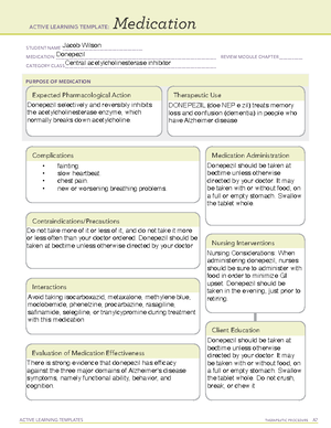 Active Learning Template medication-4 - ACTIVE LEARNING TEMPLATES ...