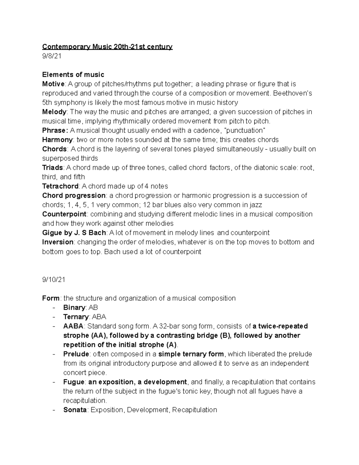 1 Contemporary Music 20th-21st century - Contemporary Music 20th-21st ...