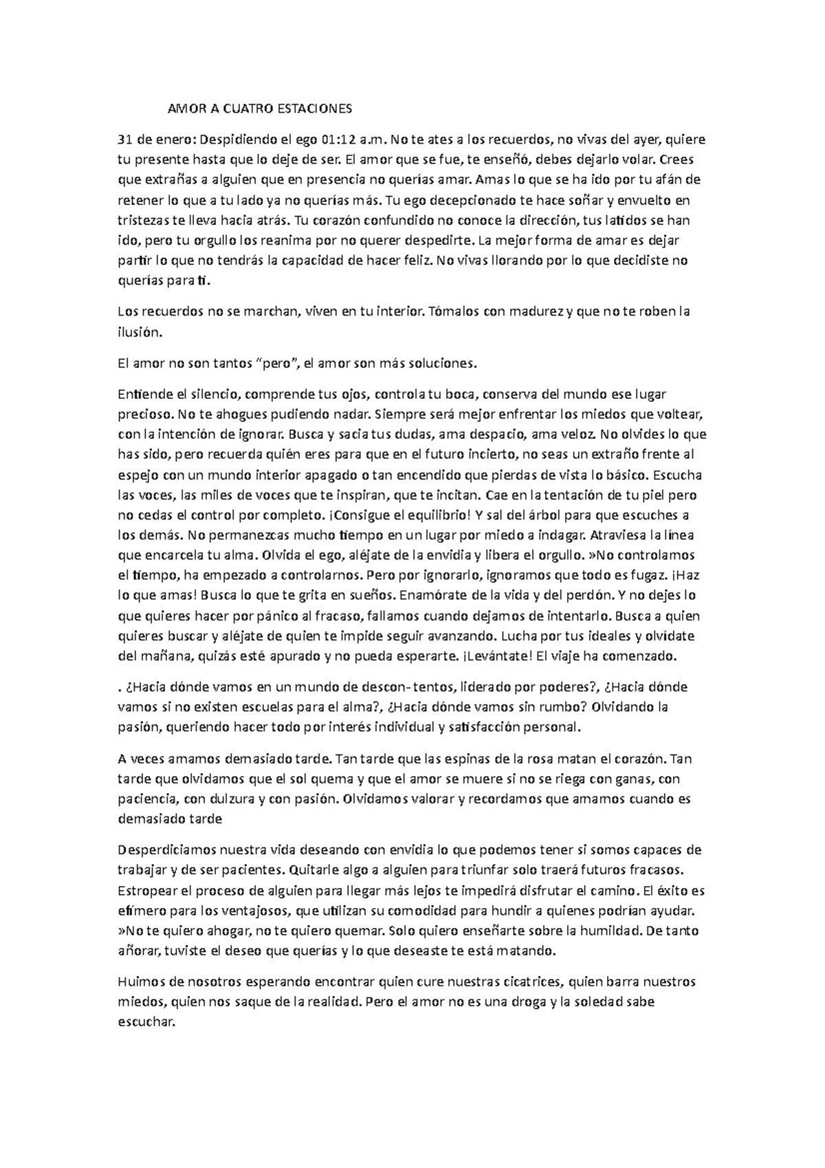 Amor a 4 estaciones frases Amor a 4 estaciones frasesAmor a 4 ...