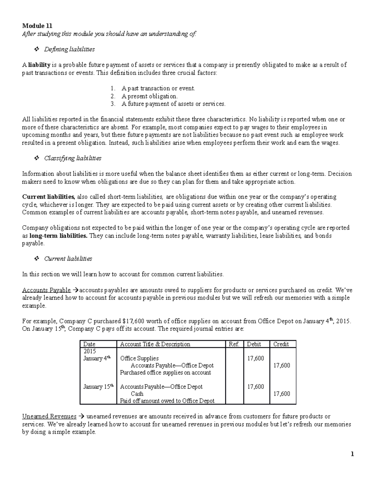 Module 11 - Lecture notes 11 - After studying this module you should ...