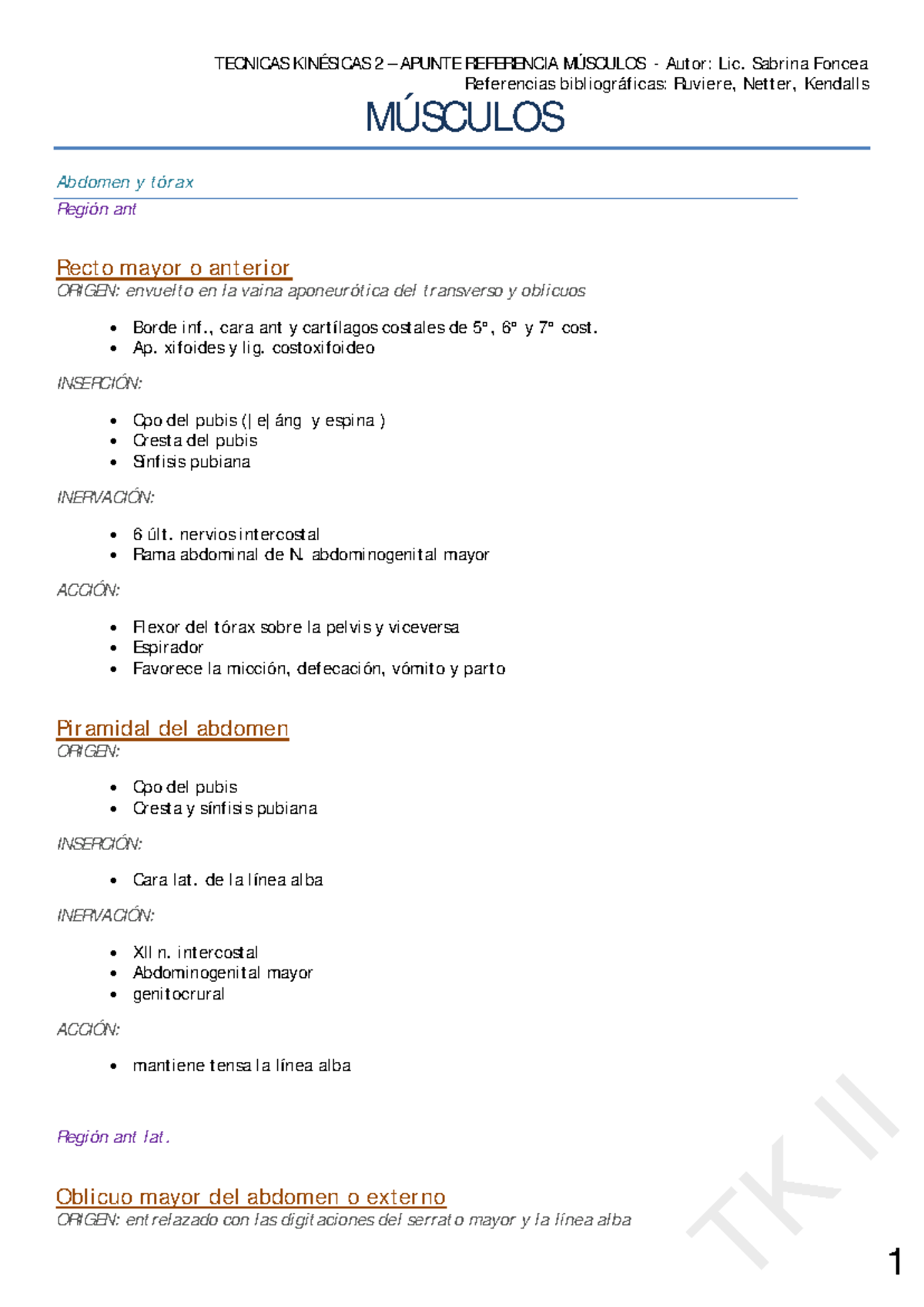 Músculos - anato - Referencias bibliográficas: Ruviere, Netter ...