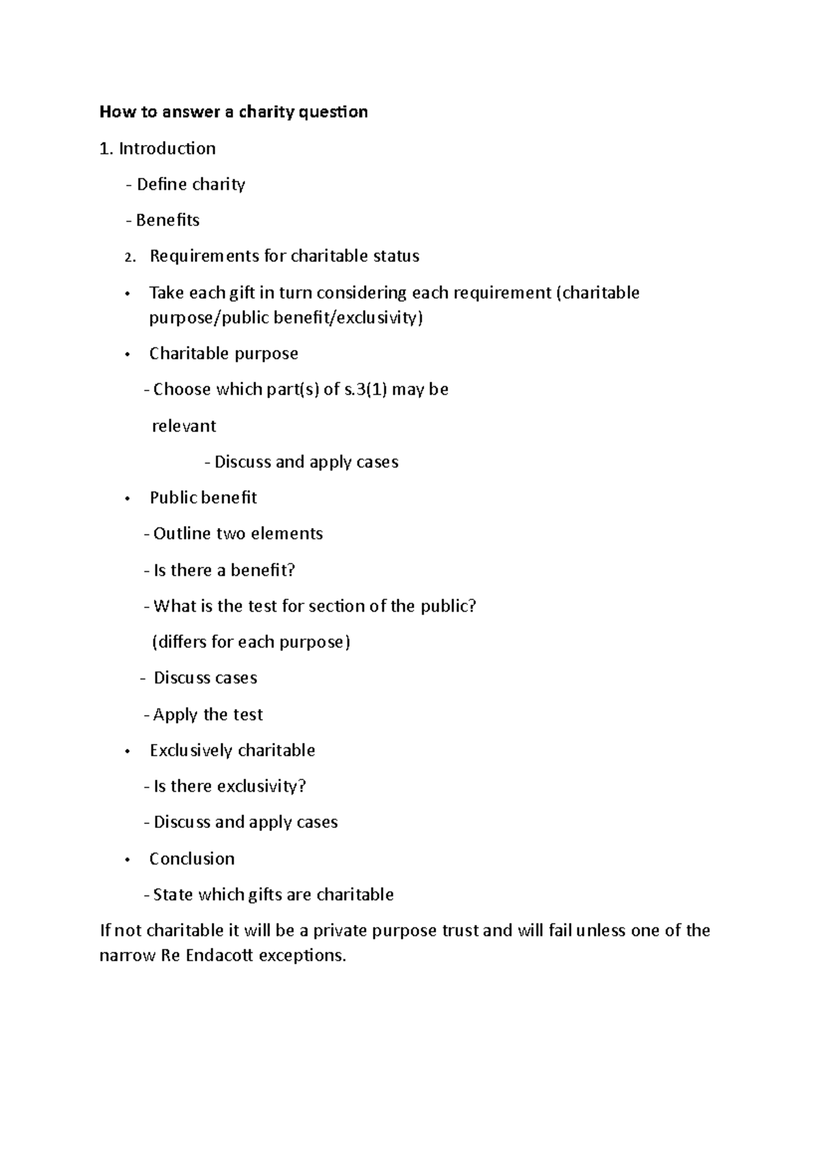 How to answer a charity question - How to answer a charity question ...