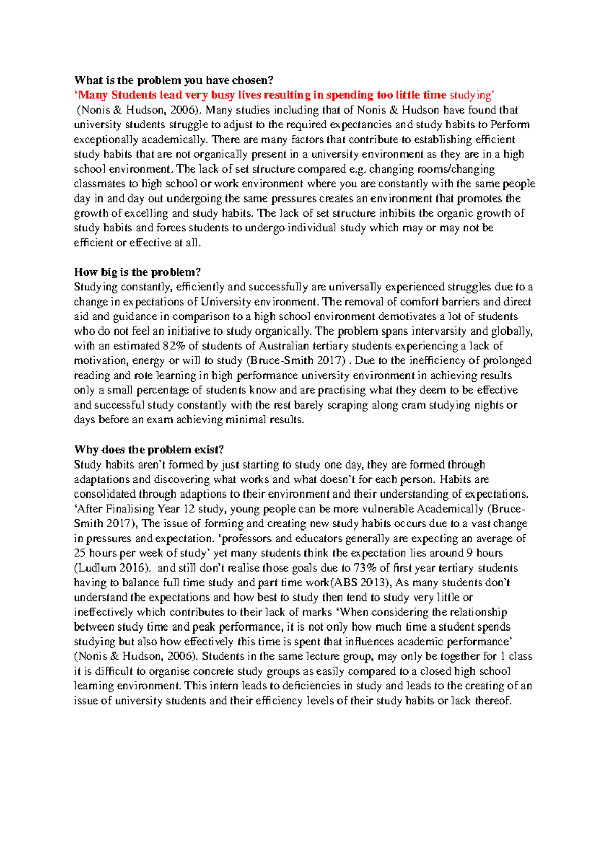 Task-1 - Just an example - What is the problem you have chosen? ‘Many ...