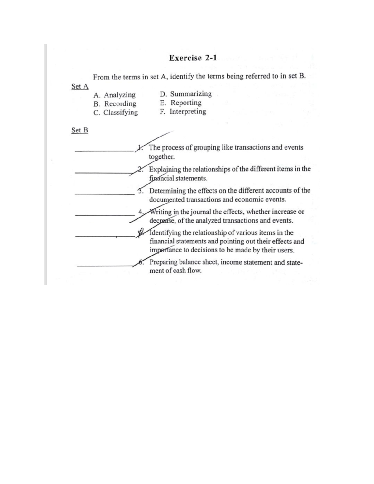 - Activities chapter 2 - Sample question and answers - Accountancy - Studocu