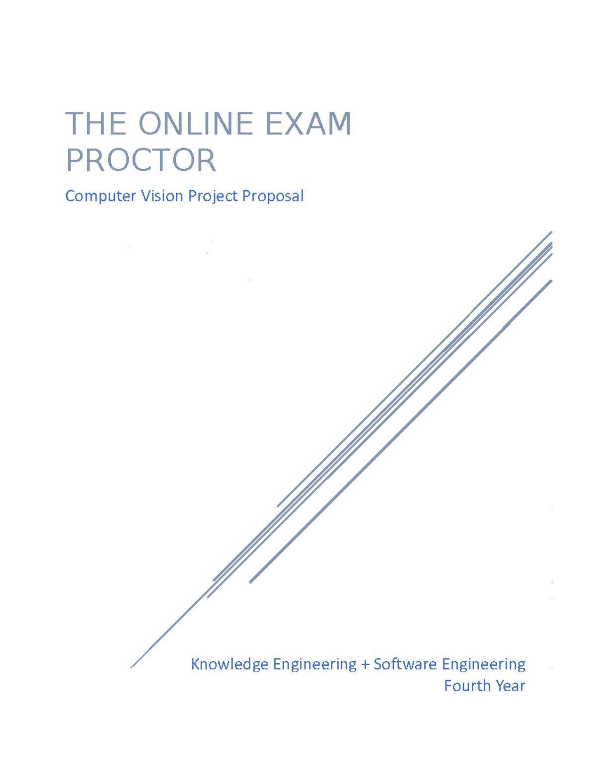 Online Exam Proctor Project-Proposal - Knowledge Engineering + Software ...
