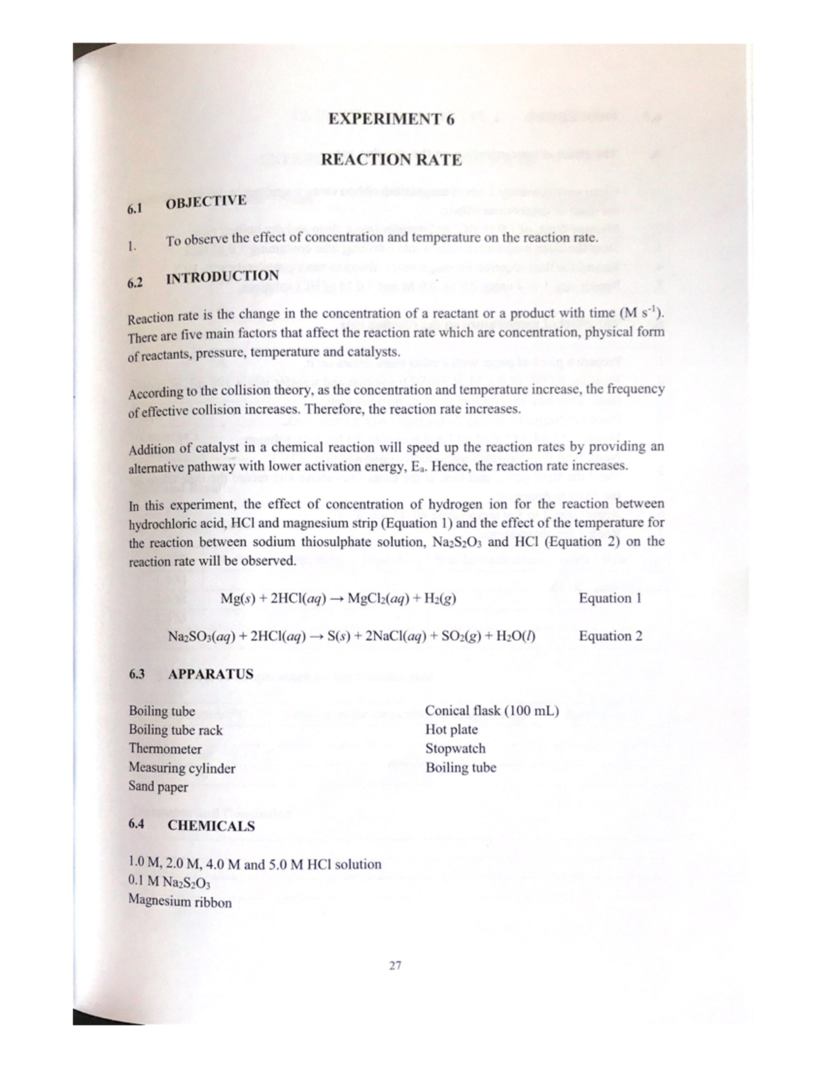 Experiment 6 - …….. - Introduction to Materials Science - Studocu