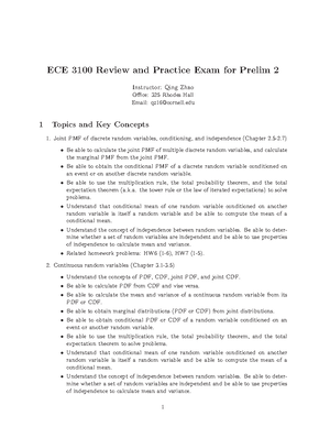 Prelim 2-f10 - ECE 3100 Fall 2010 Prelim 2: Nov. 11, 2010 Name: NetID ...