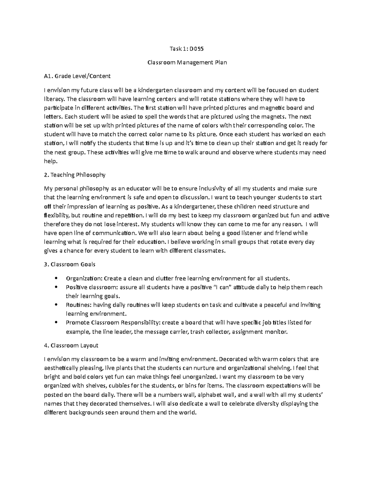 TASK 1 D096 - While assessment data provide a great deal of information ...