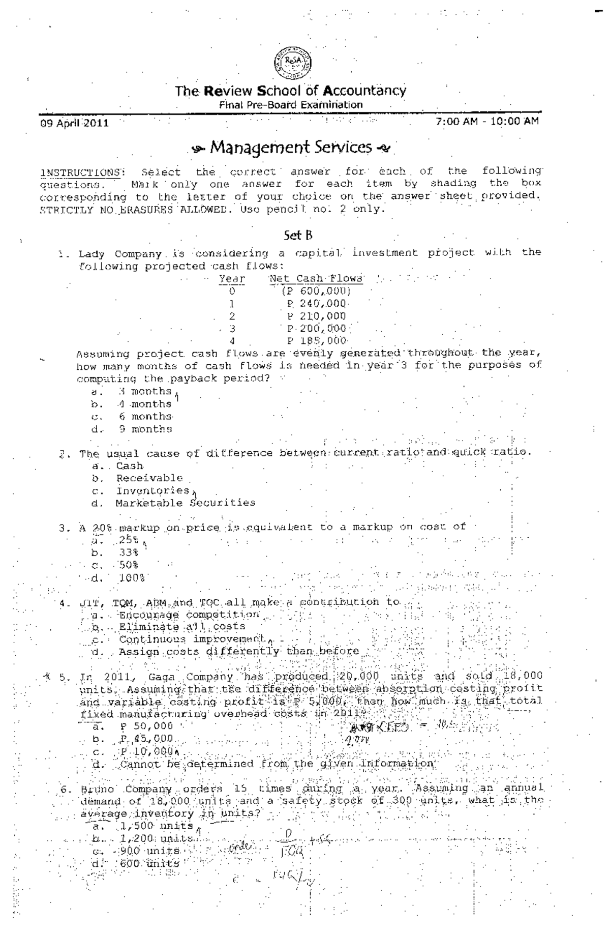 Resa Final Preboard MS P1 P2 - accountancy - Studocu