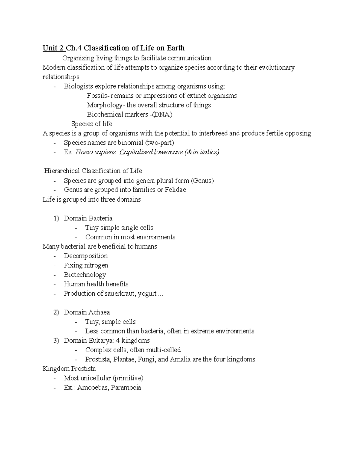 Unit 2 Ch - Notes for unit 2 of Mt Ecosystems taught by Greg Peters ...