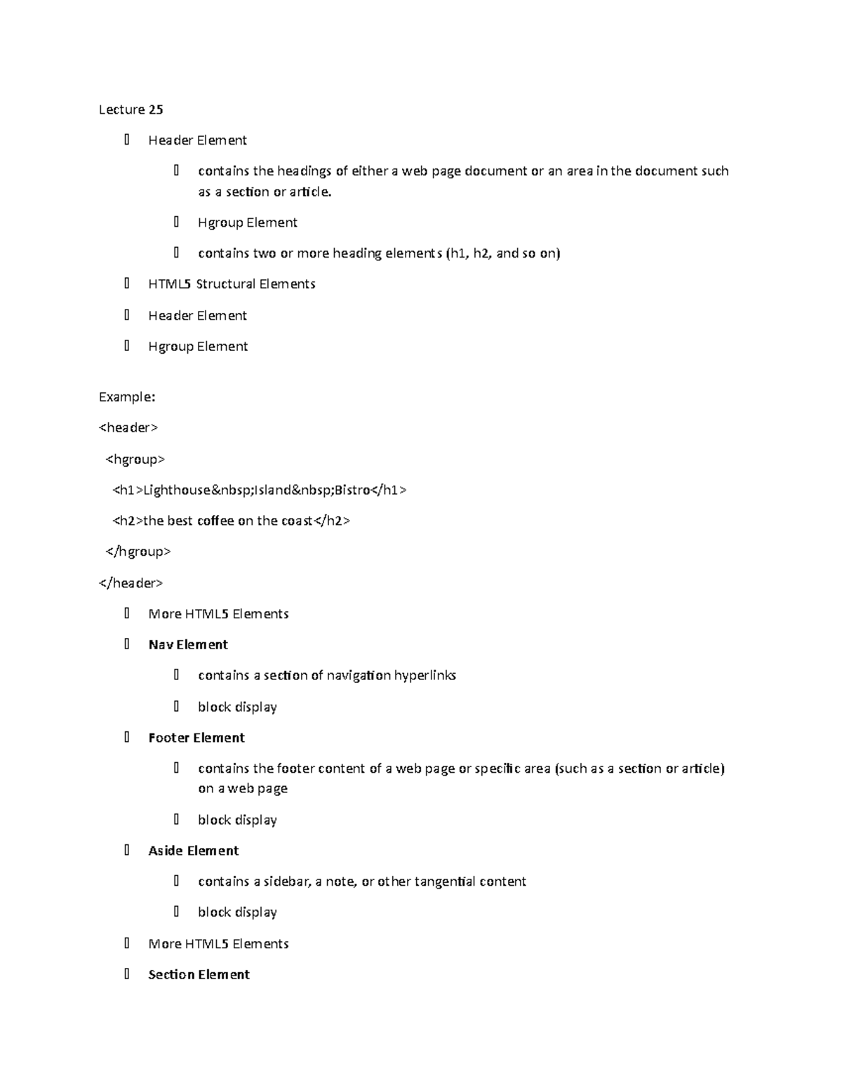 Lecture 25 Lecture 25 Header Element Contains The Headings Of Either lecture-25-lecture-25-header-element-contains-the-headings-of-either