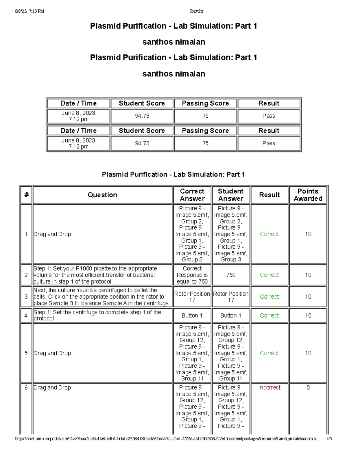 Lab 1 Biochem - assignment - 2280A - UWO - Studocu