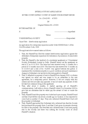 Petition for Maintenance us 125 Cr PC (Draft Final) - IN THE FAMILY ...