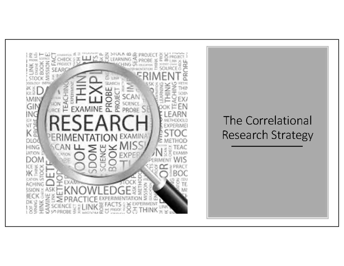 Chapter 12- Correlation - The Correlational Research Strategy ...