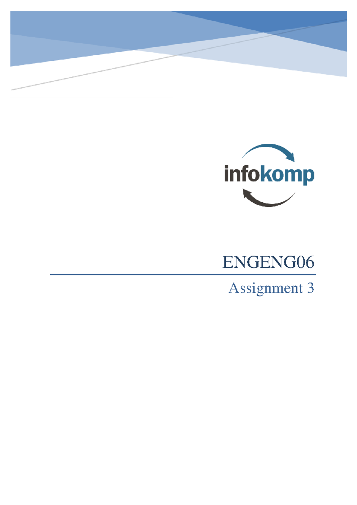 Assignment 3 [ Engeng 06] The History of English-speaking literature ...