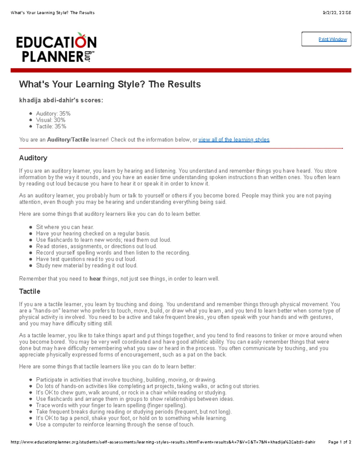 What's Your Learning Style - Auditory If you are an auditory learner ...