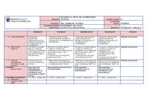 Detailed lesson plan Opinion Marking Signals - A DETAILED LESSON PLAN ...