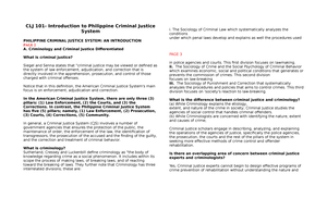 Module 3 - PROSECUTION PILLAR - MODULE 3 PROSECUTION PROSECUTION AS A PILLAR OF THE CJS The ...