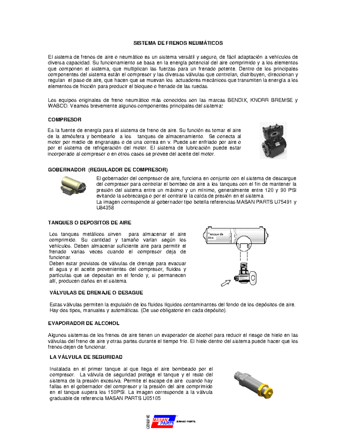 Cartilla de freno neumatico - SISTEMA DE FRENOS NEUMÁTICOS El sistema ...