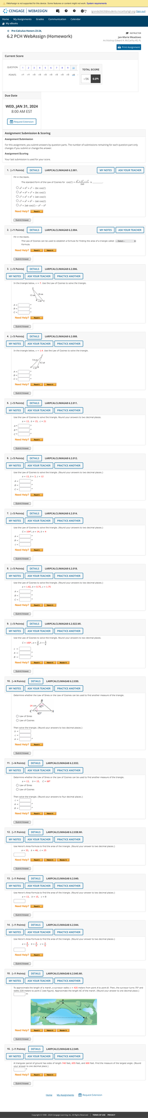5.3 PCH Web Assign - Pre-Calculus Honors 23-24 W… - WebAssign is not ...