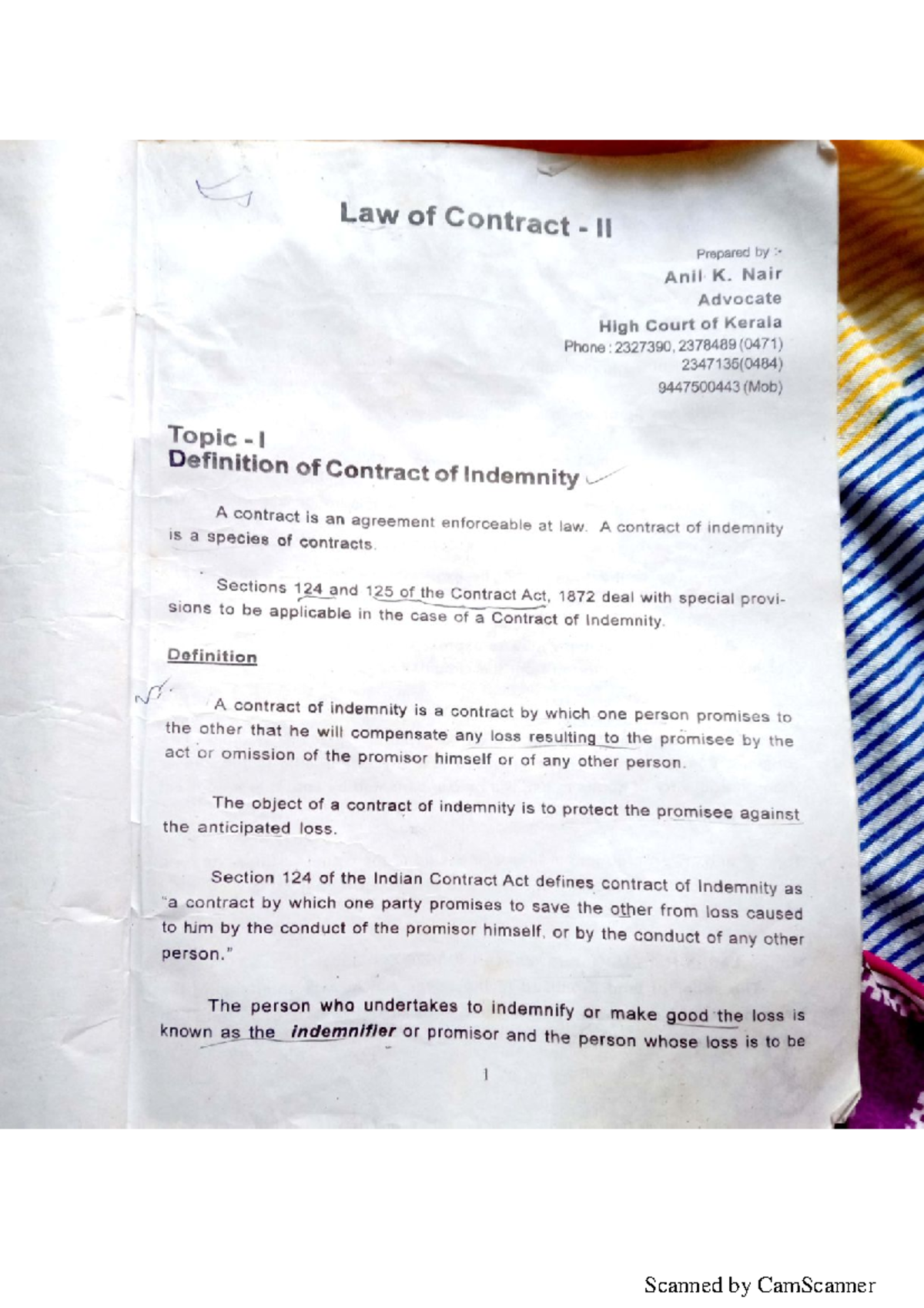 Law of contract 2 - Notes - Law Of Contract - Studocu
