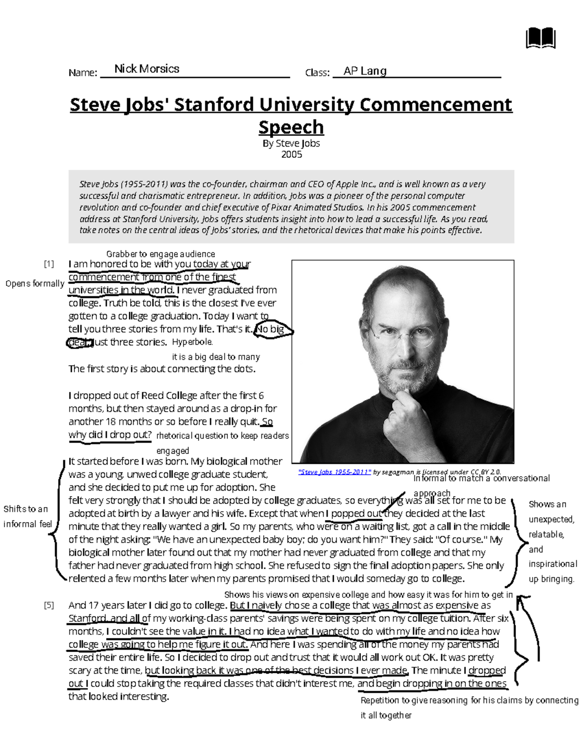 Kami Export - Nick Morsics - Steve Jobs' Stanford University ...