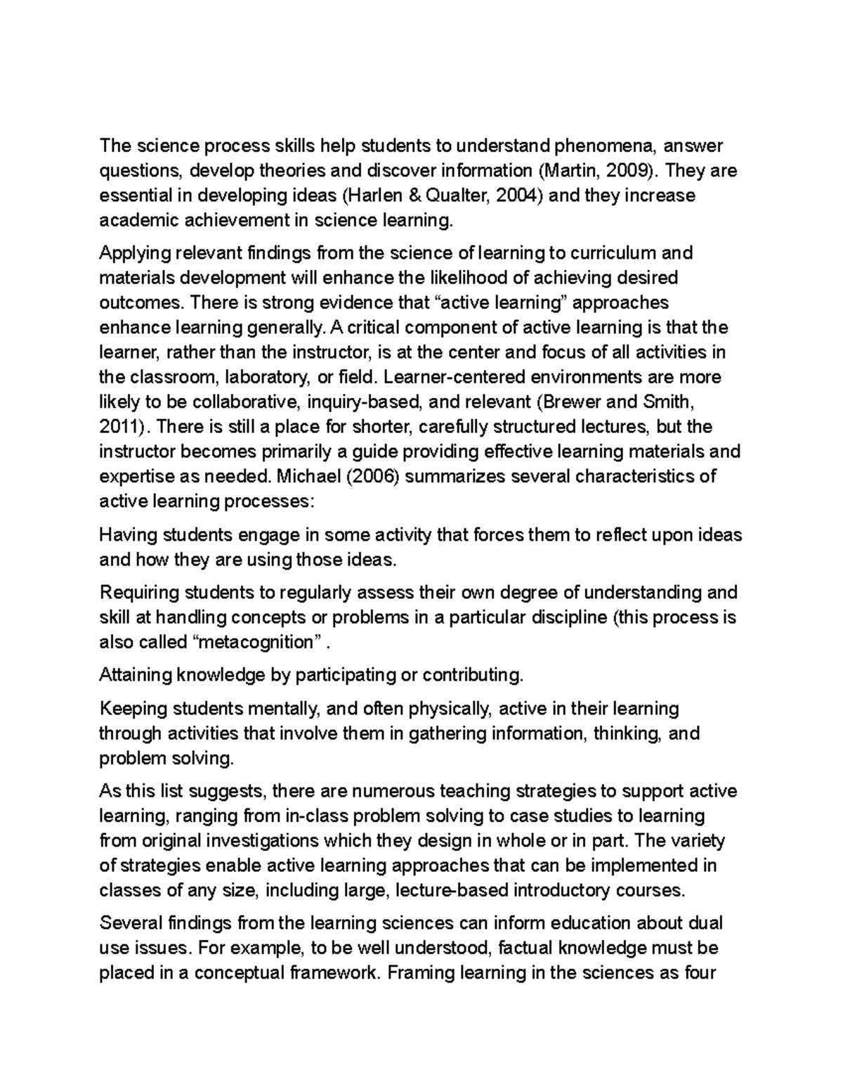 Insight paper - Inaight - The science process skills help students to ...