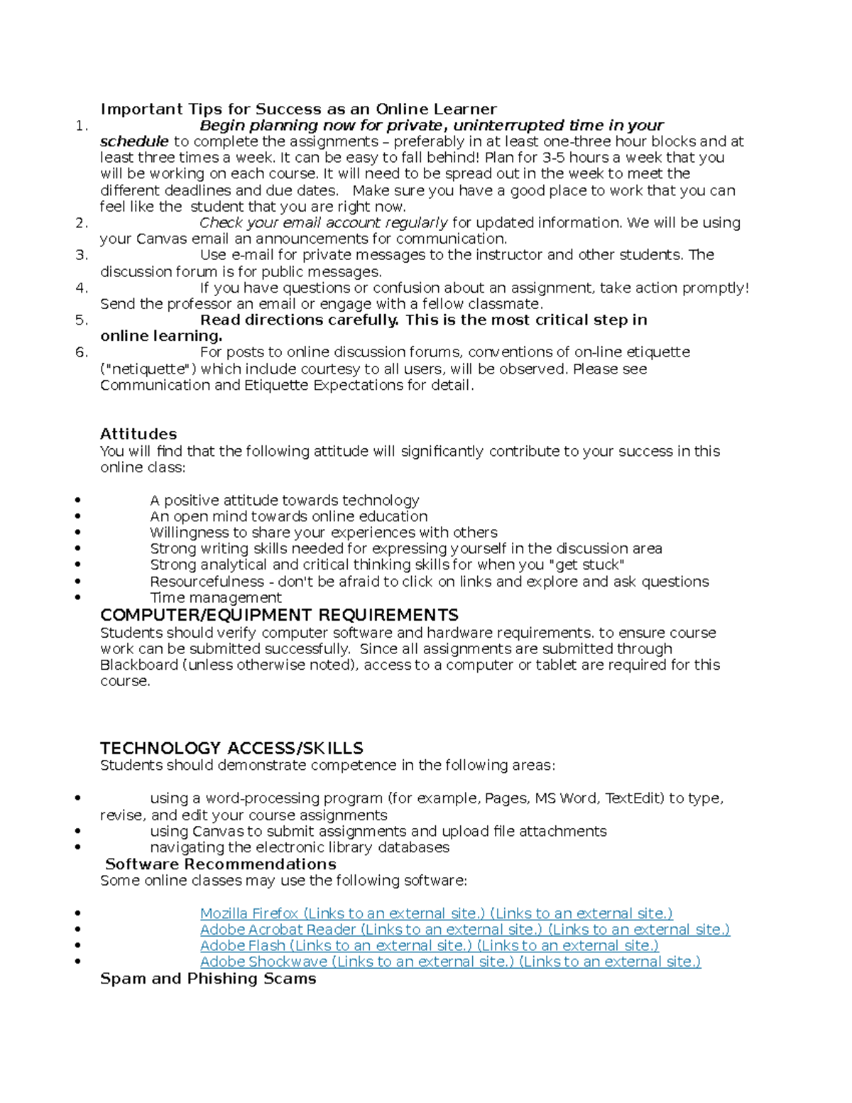 Tips for Successful Online Learning - Important Tips for Success as an ...