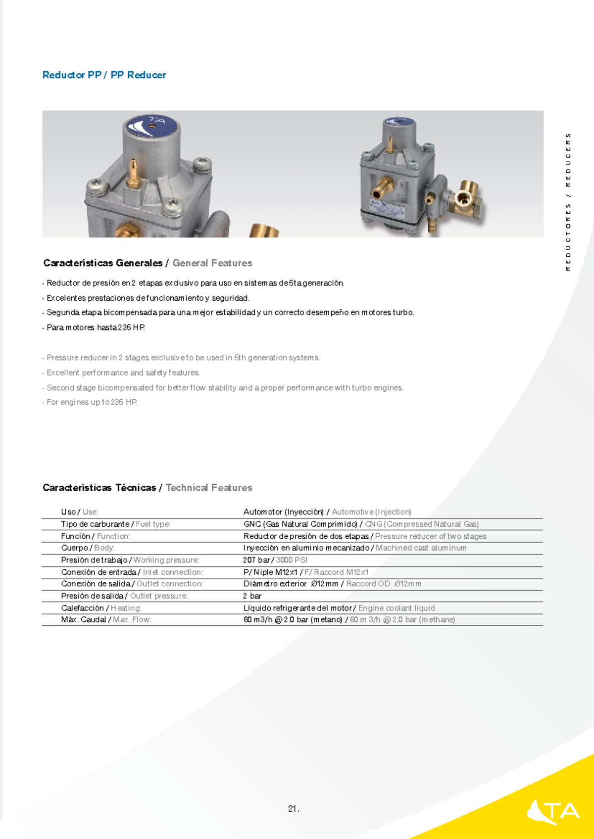 Reductores GNC- GLP GNC-LPG Reducers - REDUCTORES / REDUCERS Reductor ...