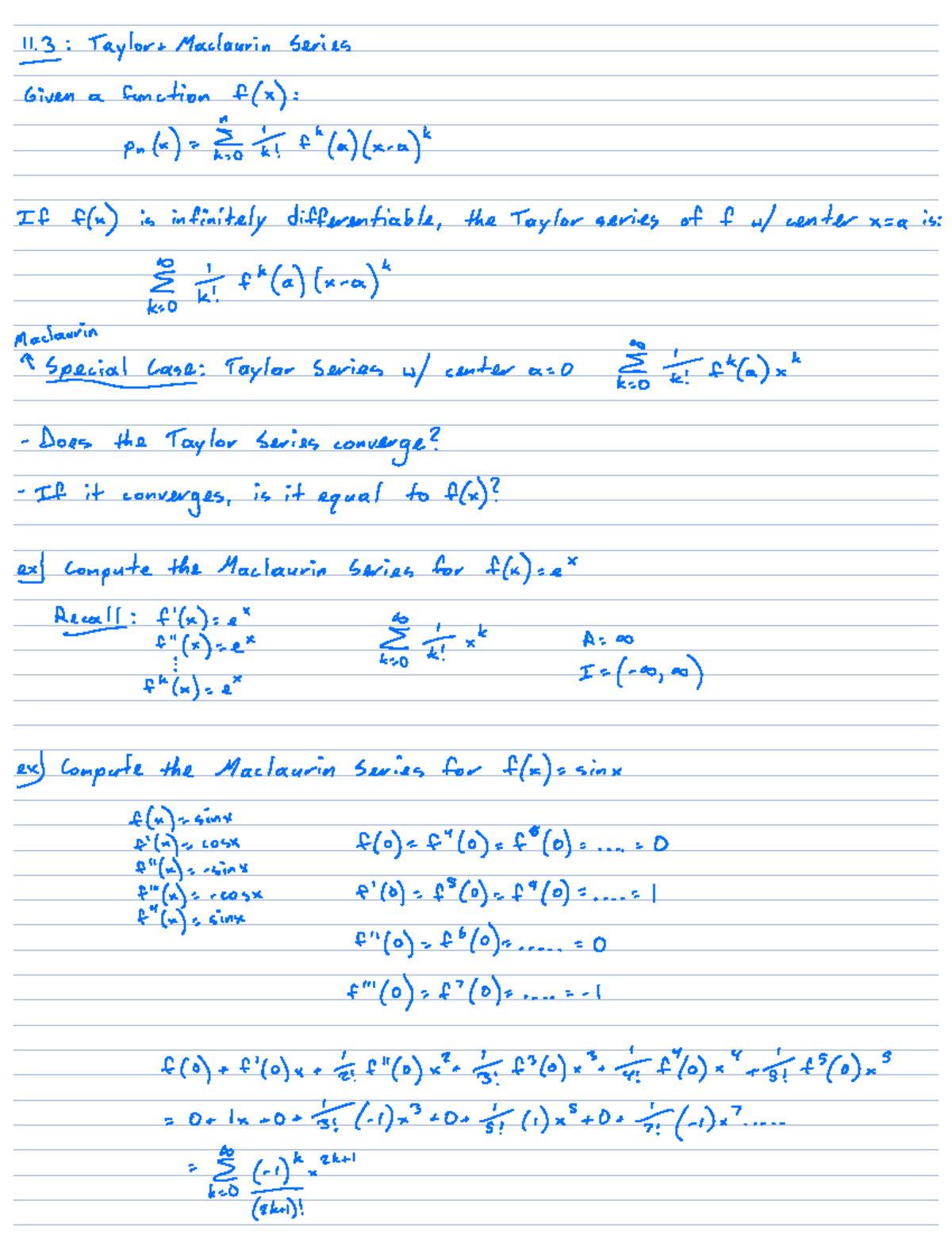 Taylor and Maclaurin Series - MATH 1242 - Studocu