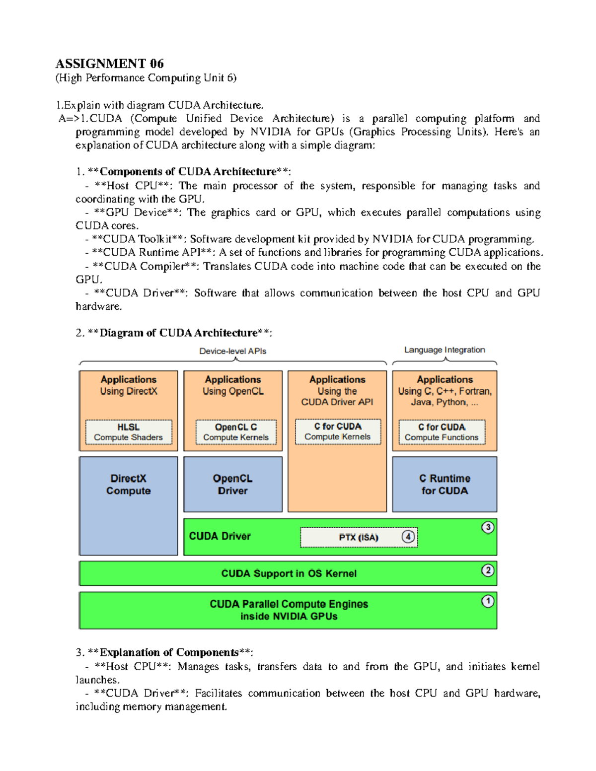 Hpc unit 6 Solved exam questions. - ASSIGNMENT 06 (High Performance Computing Unit 6) 1 with ...