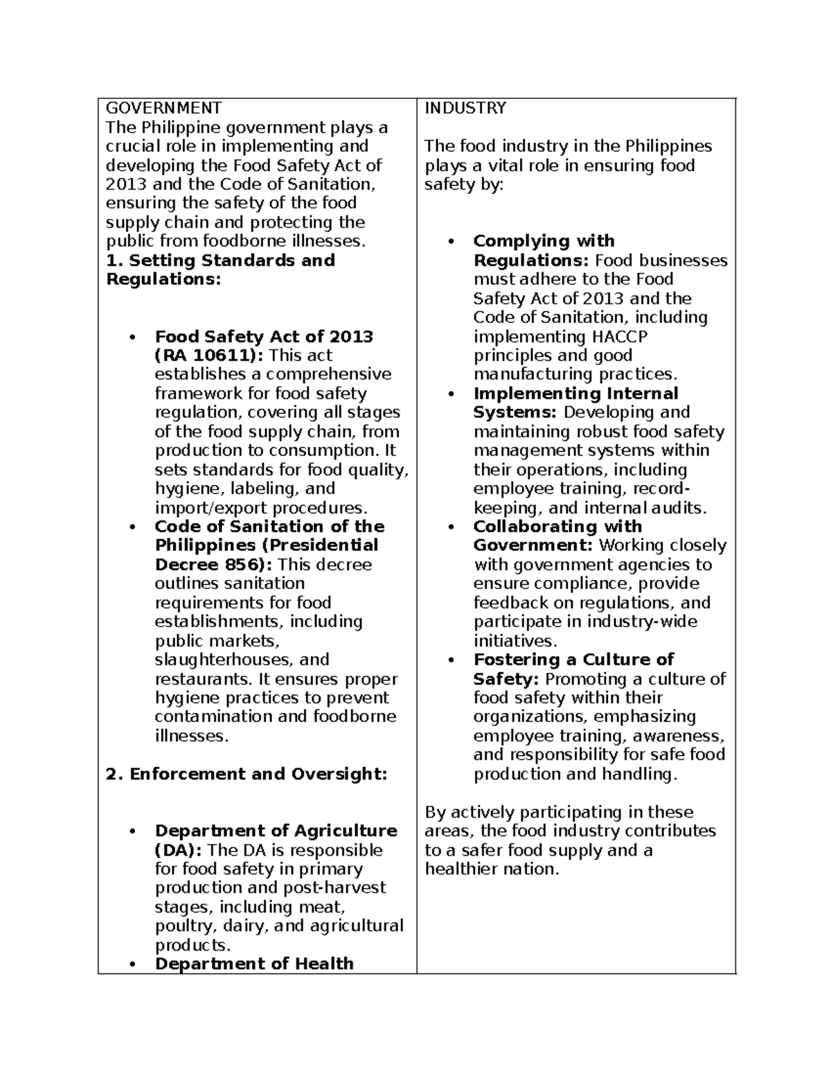 RISK MANAGEMENT - GOVERNMENT The Philippine government plays a crucial ...
