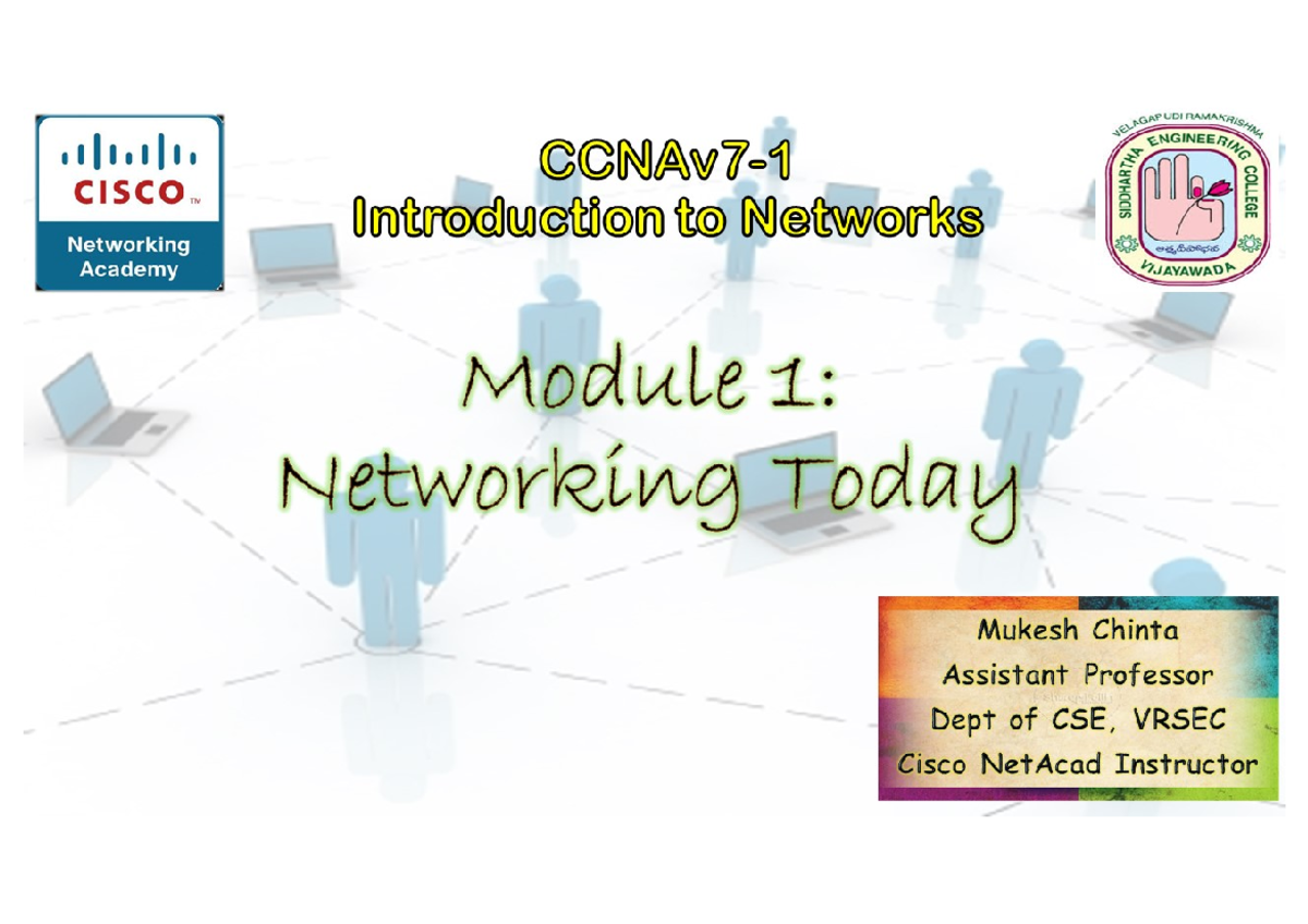 Networking Today-CCNAv 7 Module-1 - Computer Networks - Studocu