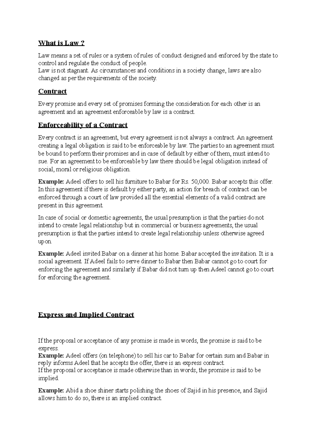 Law Assignment Business Law Based On Laws Of Contract What Is Law
