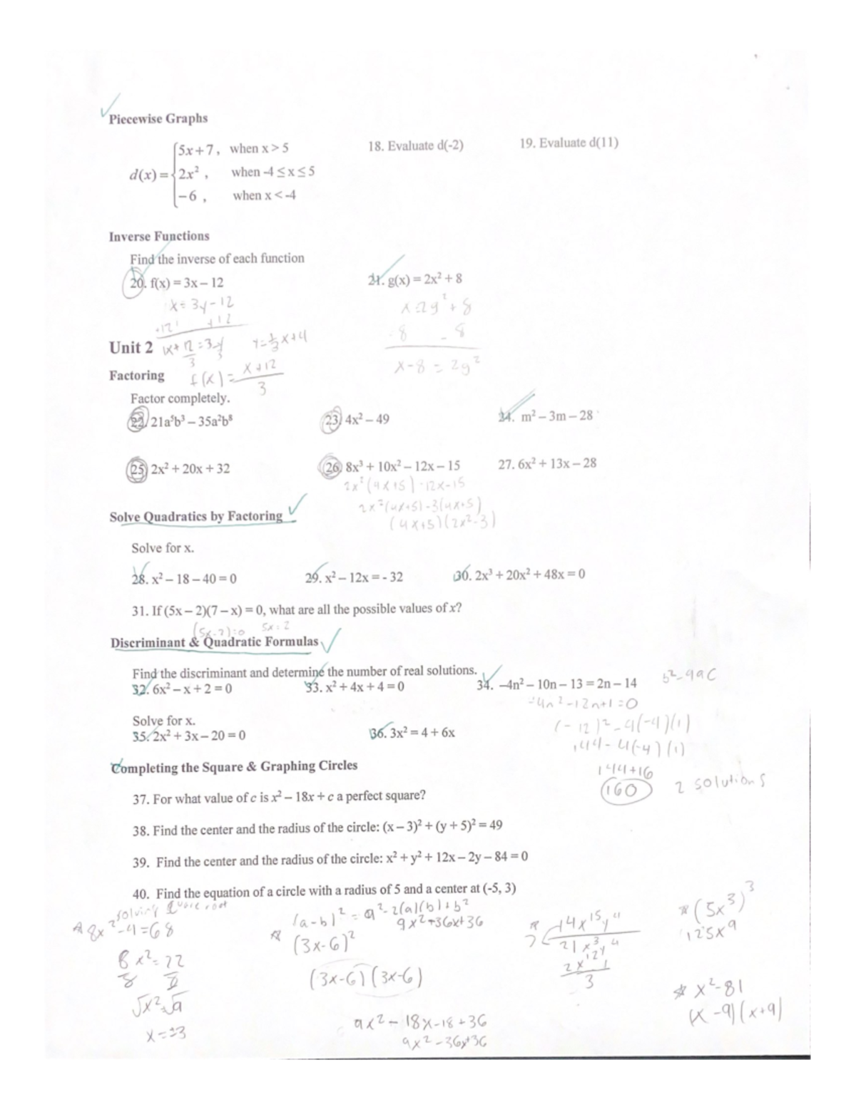 Piecewise Graphs - MATH 5020 - Studocu
