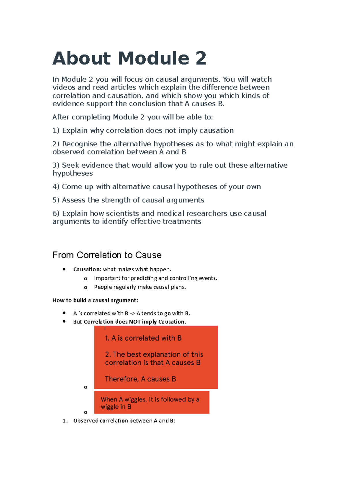 Mod2 - summary of module2 - About Module 2 In Module 2 you will focus ...