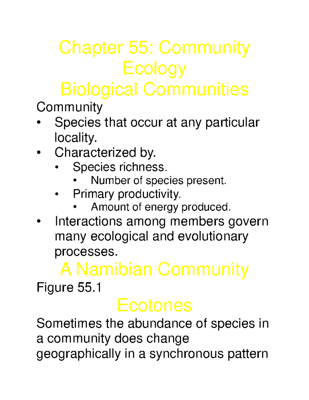 Chapter 55-Community ecology - Chapter 55: Community Ecology Biological ...