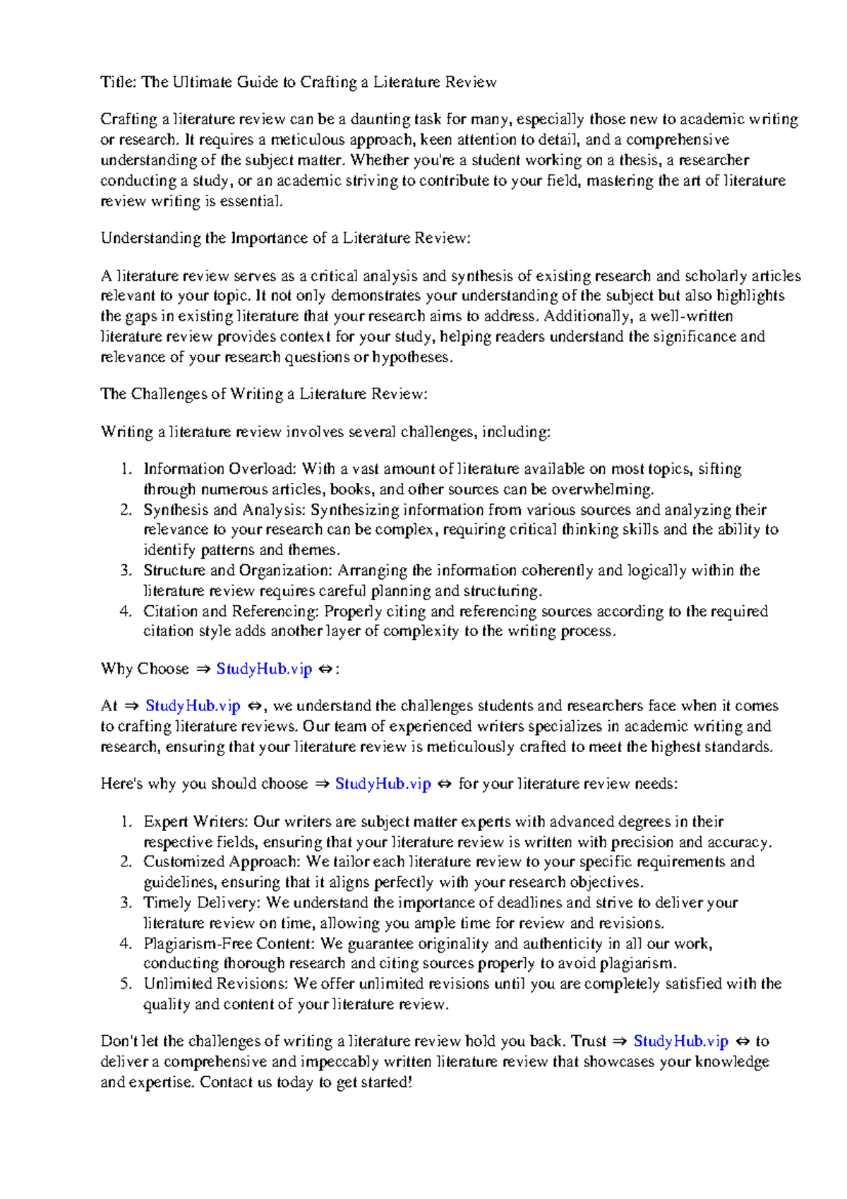 Dummies Guide To Literature Review - Title: The Ultimate Guide to ...