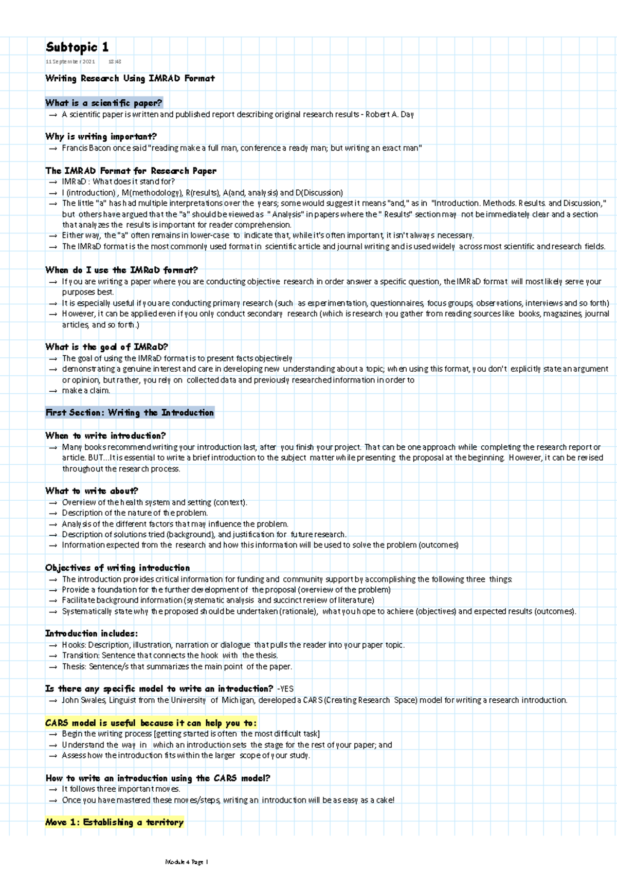 English for Academic and Professional Purposes Module 4 - Writing ...