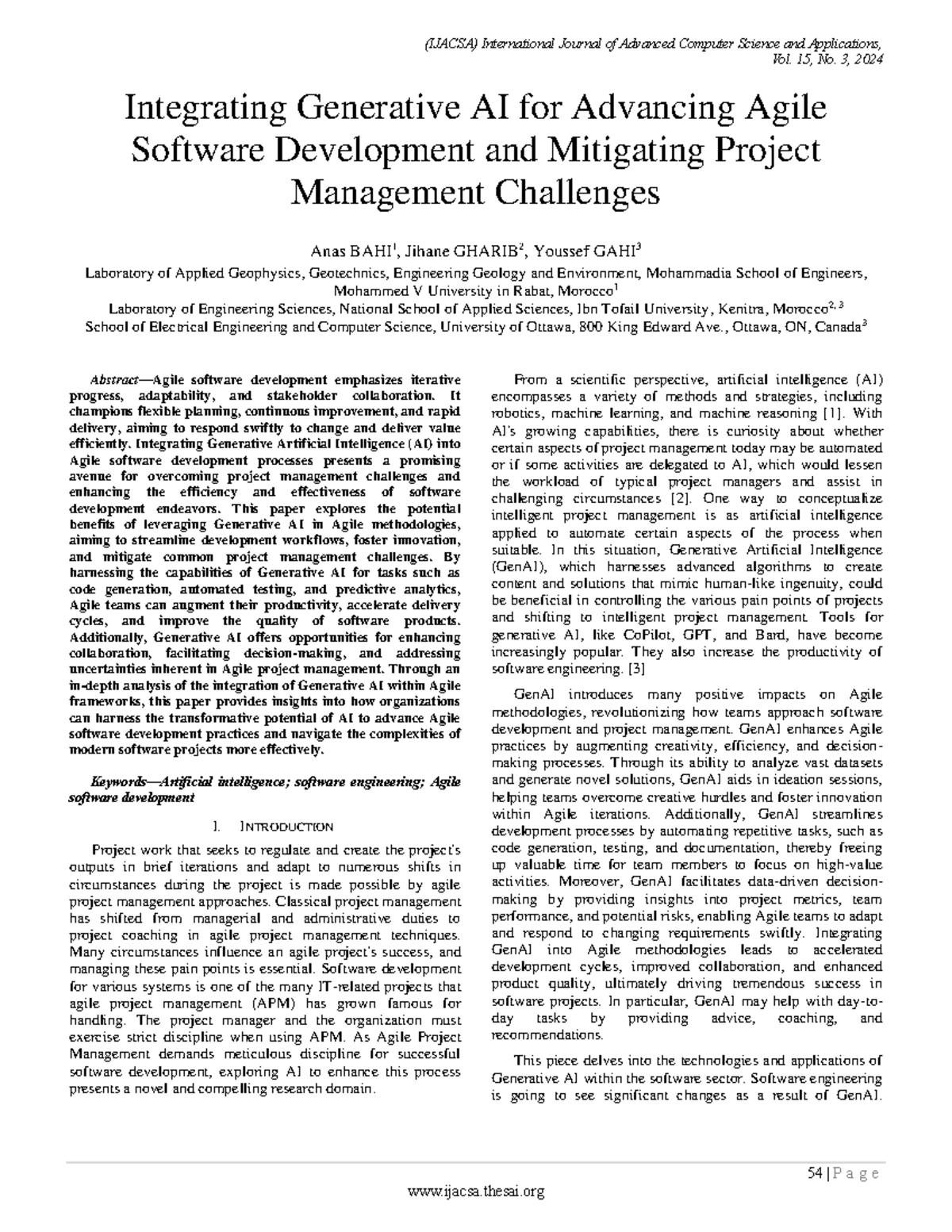 Paper 6-Integrating Generative AI for Advancing Agile Software - Vol ...