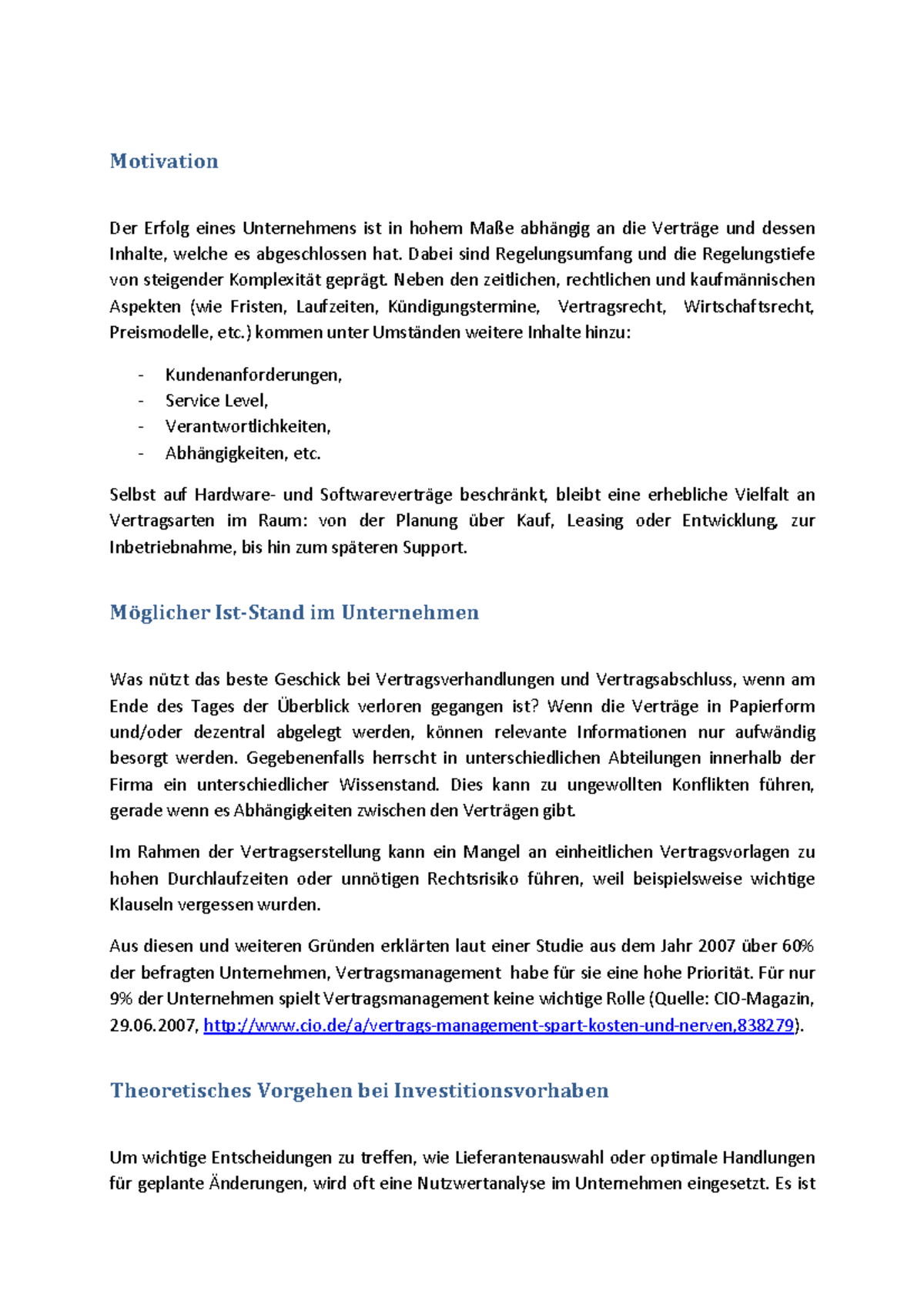 ITVM-Seminararbeit - SoSe - Motivation Der Erfolg eines Unternehmens ...