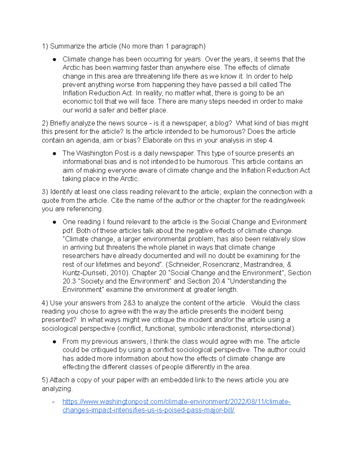 Sociology In The News - Summarize the article (No more than 1 paragraph ...