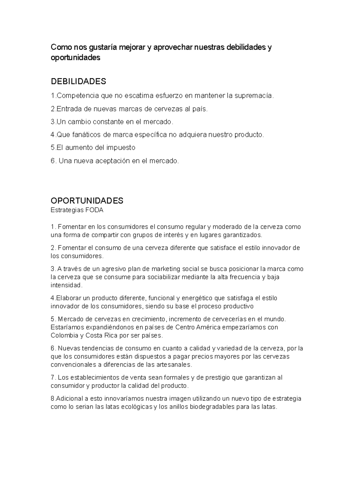 Resumen de Panama Ligth para promover producto - Como nos gustaría ...