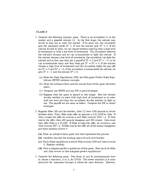 Ps2 - Problem set 2 - EC 341: Practice Problems Find all Nash ...