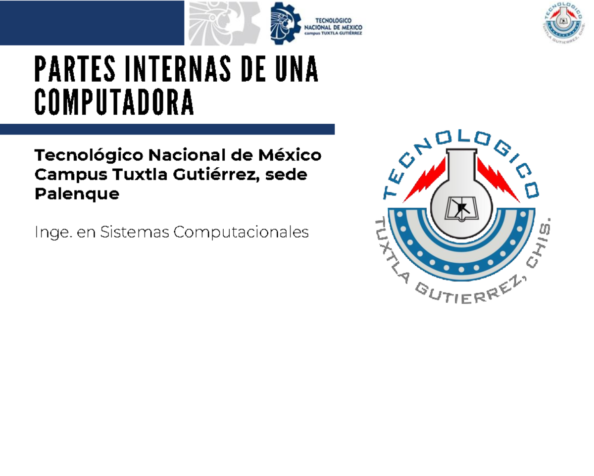 Partes de una computadora - Tecnológico Nacional de México Campus ...