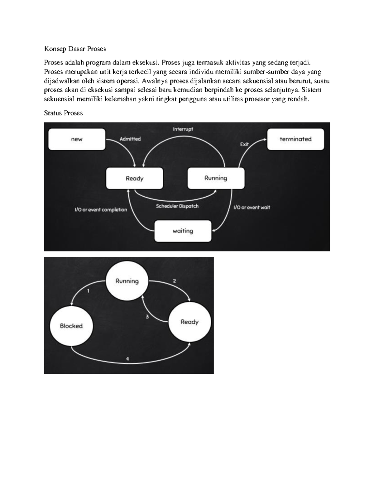 Konsep Dasar Proses - Konsep Dasar Proses Proses adalah program dalam ...
